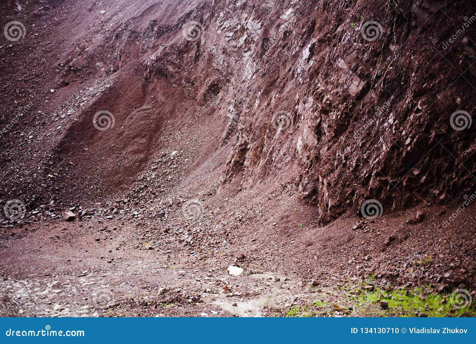 Mining Quarry. Earth Mound Close Up Stock Photo - Image of coal, dirty ...