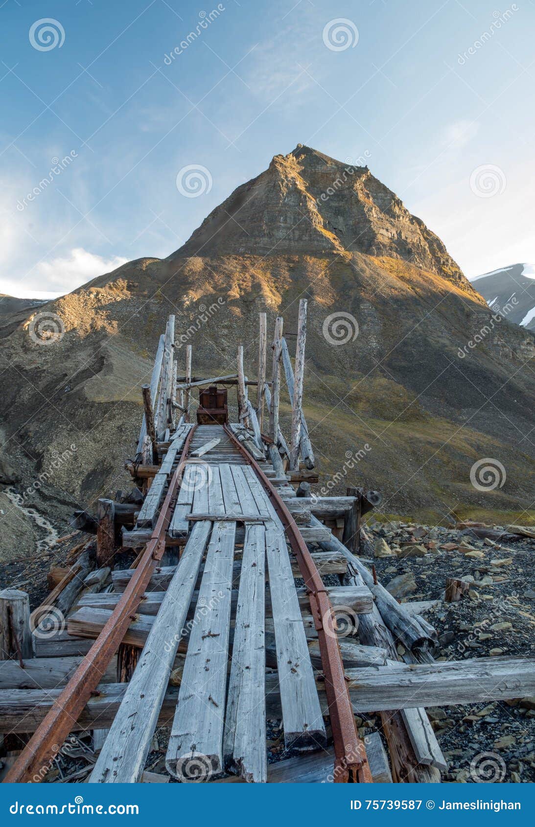 Mining Relic in Longyearbyen Svalbard Stock Image - Image of svalbard ...