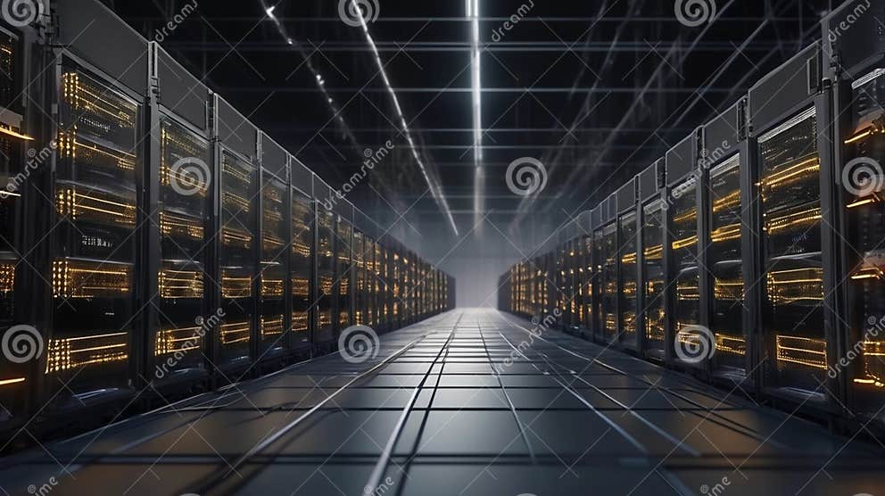 Mining Revolution - the Backbone of Cryptocurrency Stock Illustration ...