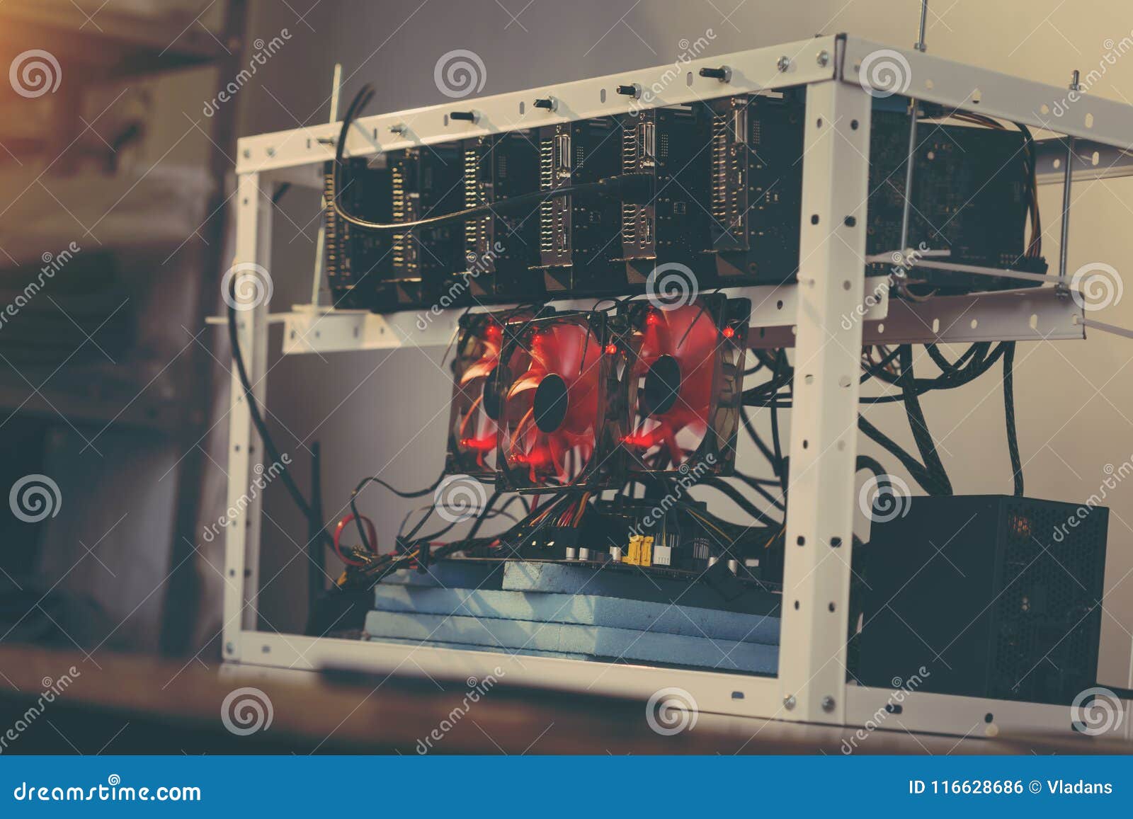 Mining rig stock photo. Image of card, graphic, financial - 116628686