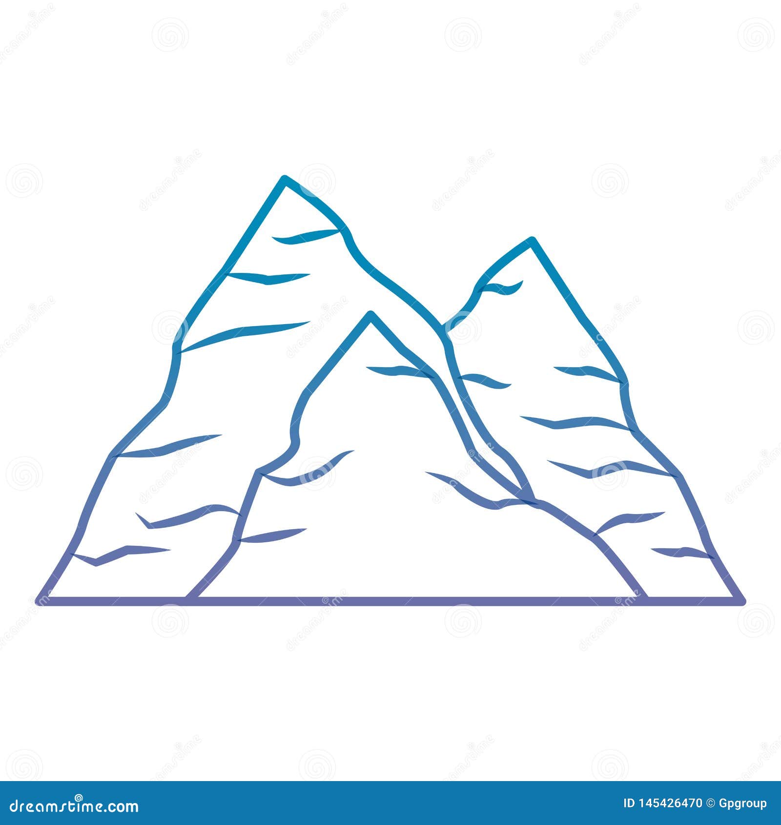 Mining rock isolated icon stock vector. Illustration of object - 145426470