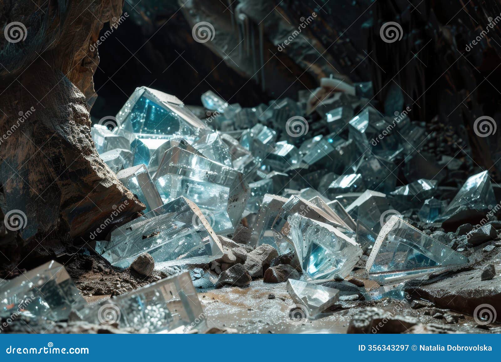 Mining of Rough Diamonds in a Quarry with Industrial Mining Equipment ...