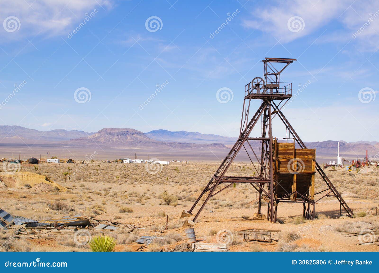 Mining shaft head stock photo. Image of hoist, lift, industry - 30825806