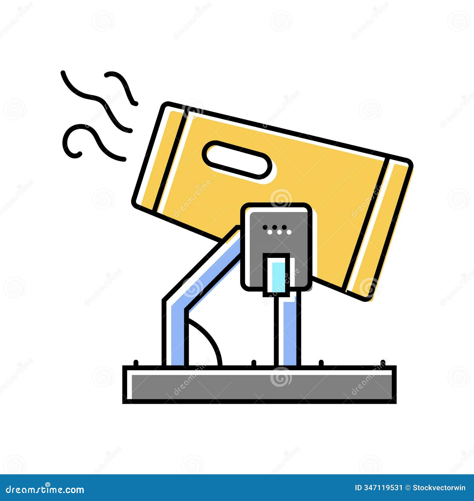 Mining Site Plan Color Icon Vector Illustration Stock Illustration ...