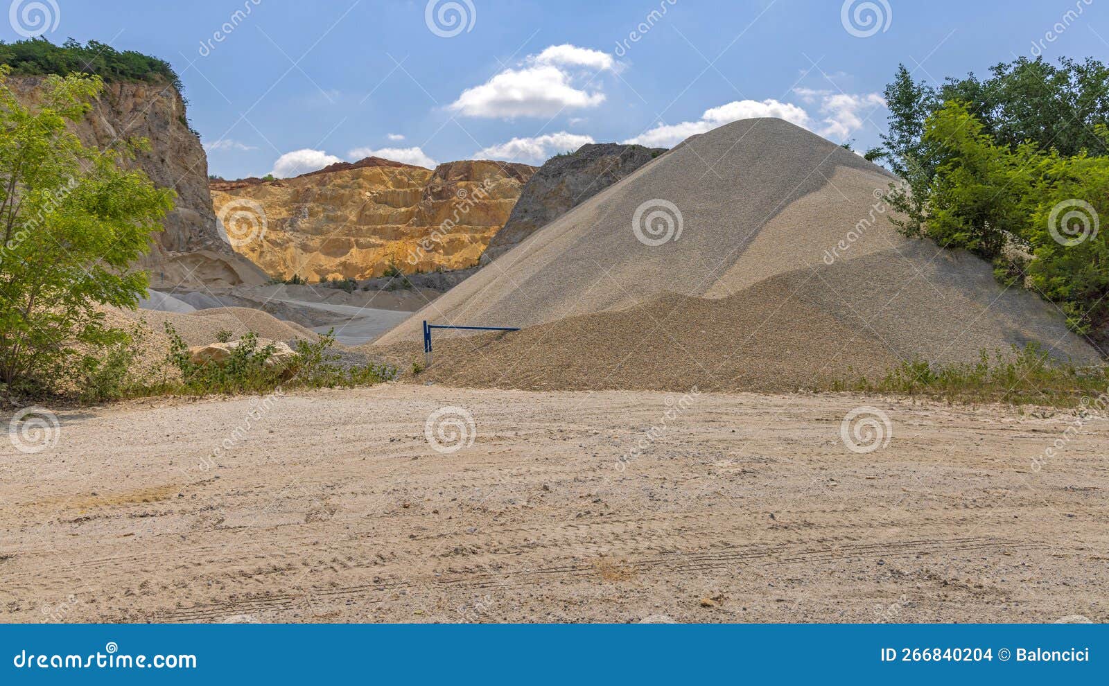 Mining Site Quarry stock photo. Image of stone, serbia - 266840204