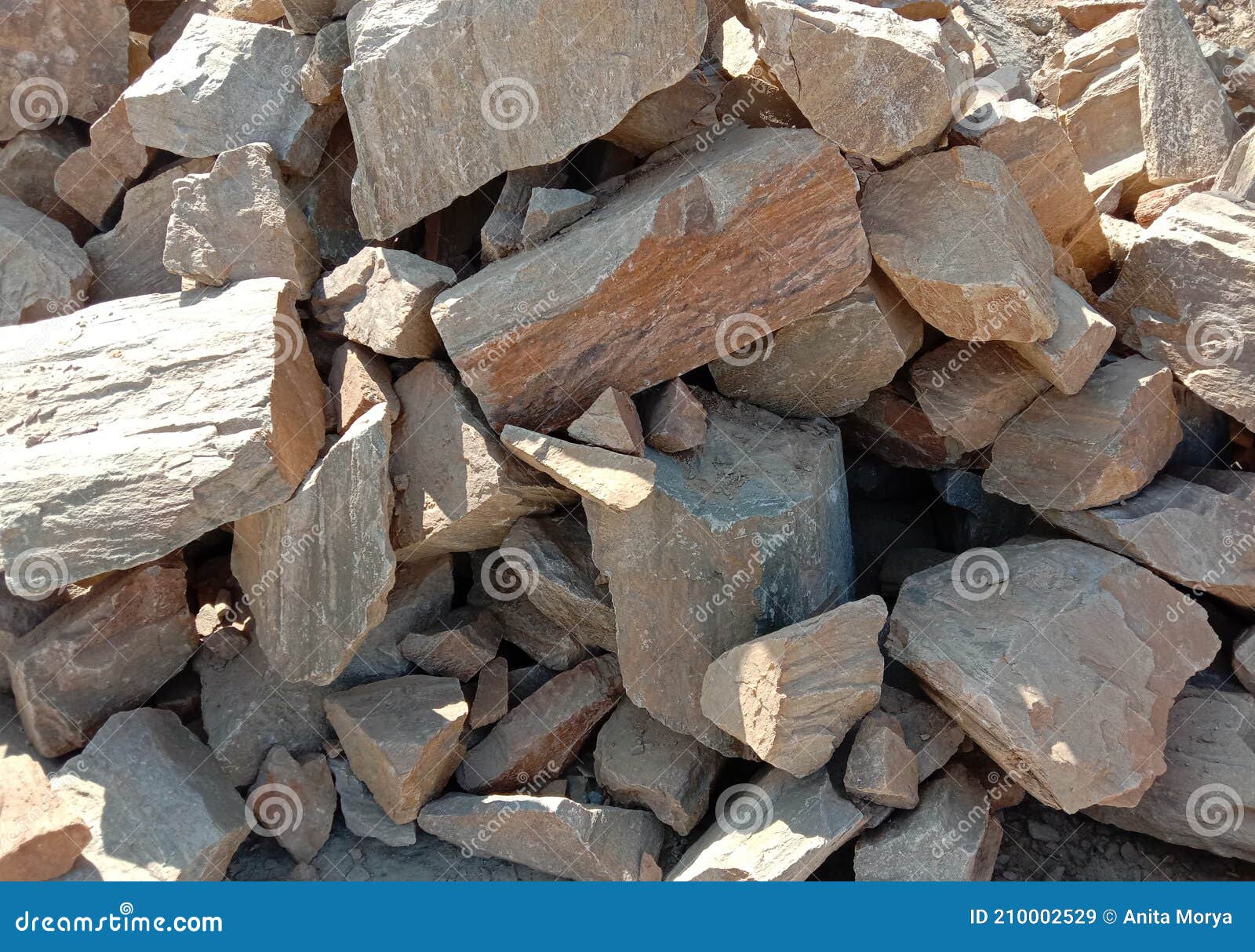 Mining Stone Work in India Rajasthan Stock Image - Image of ground ...