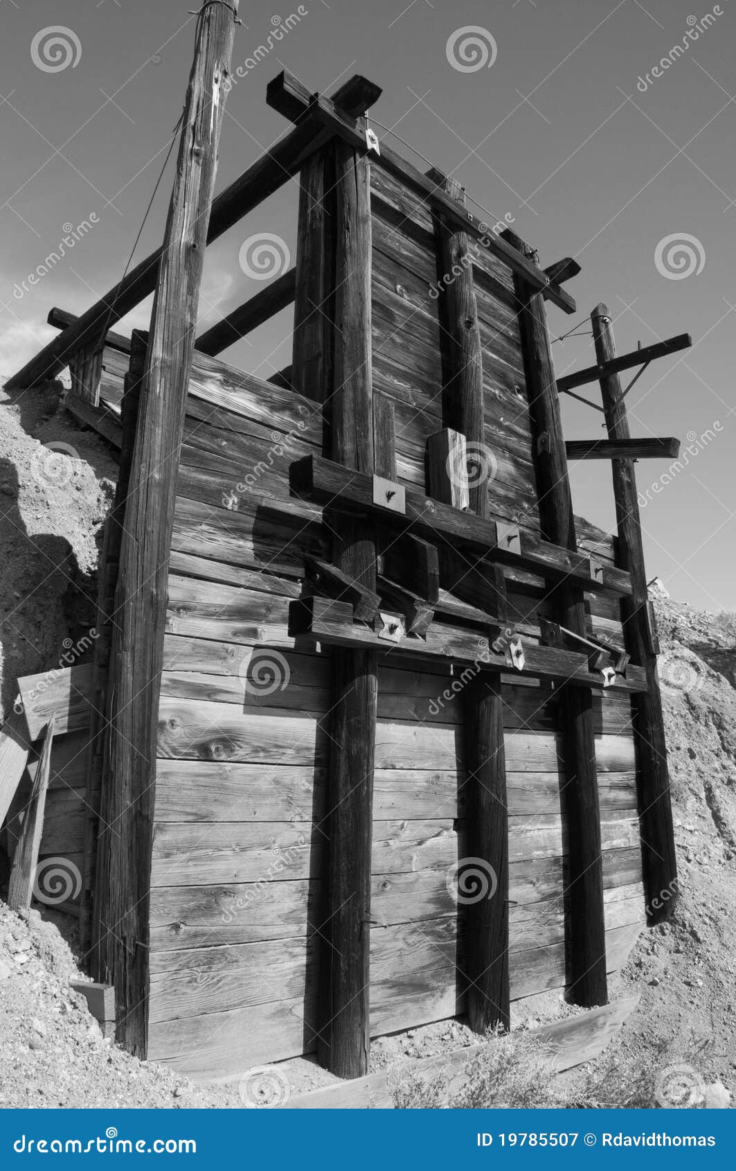 Mining Structure stock image. Image of mining, beams - 19785507