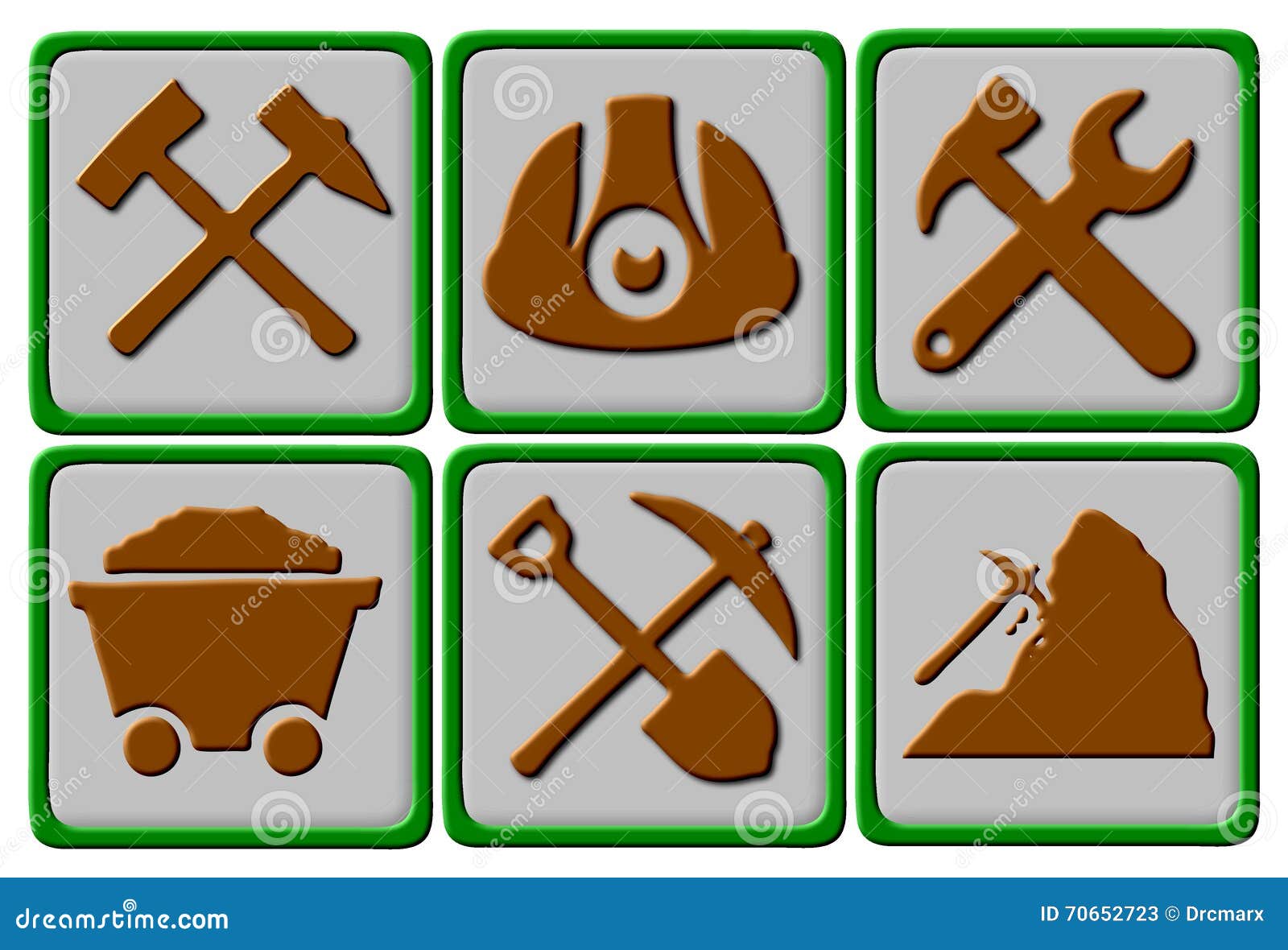 Mining Symbols stock illustration. Illustration of pickup - 70652723