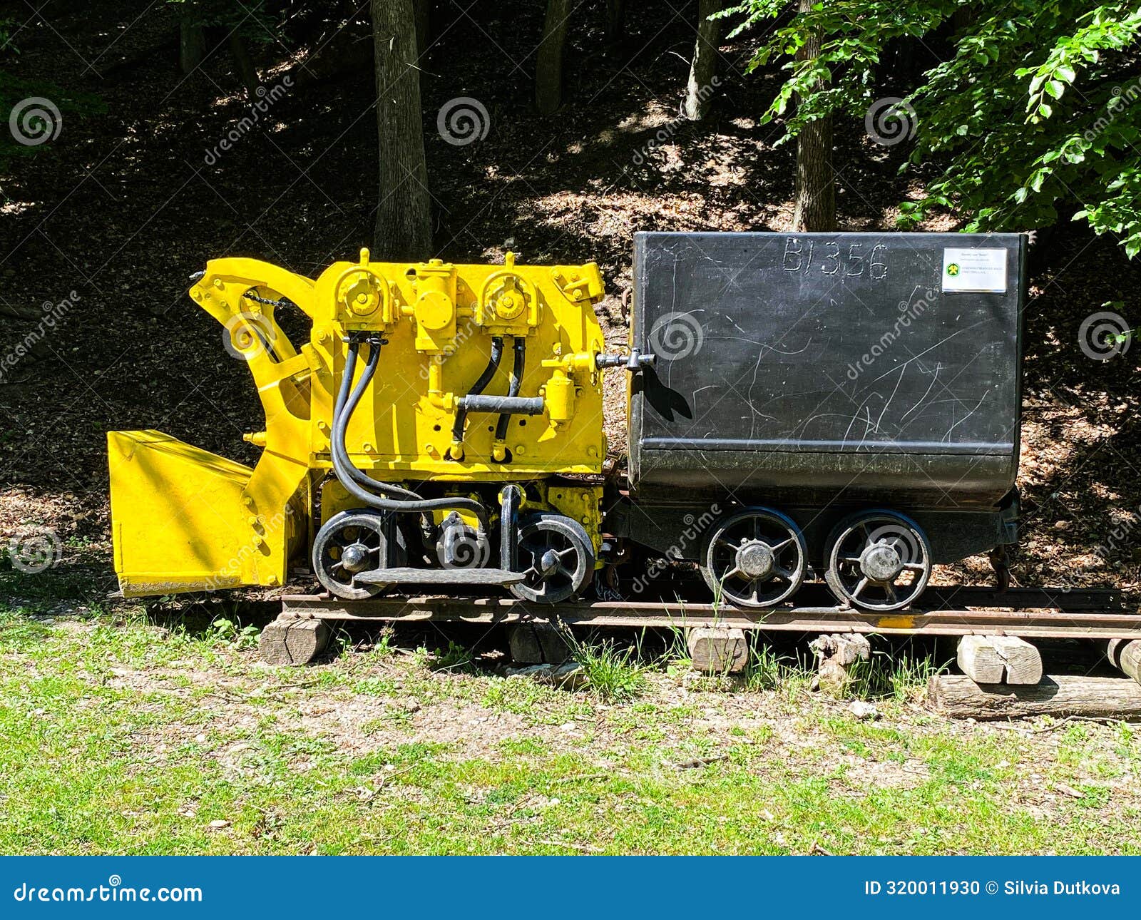 Small Mining Train Used in Mining Tunnels Stock Photo - Image of small ...