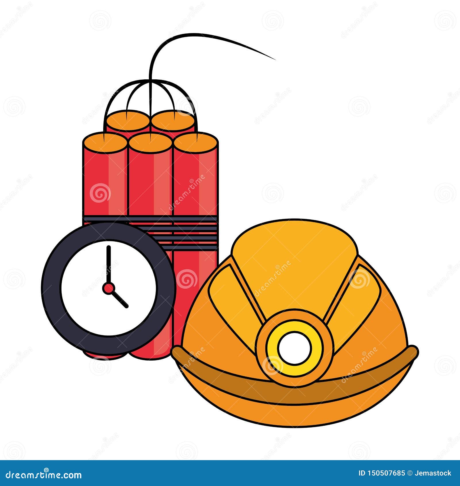 Tnt Detonator With Timer Symbol Isolated In Black And White Vector ...