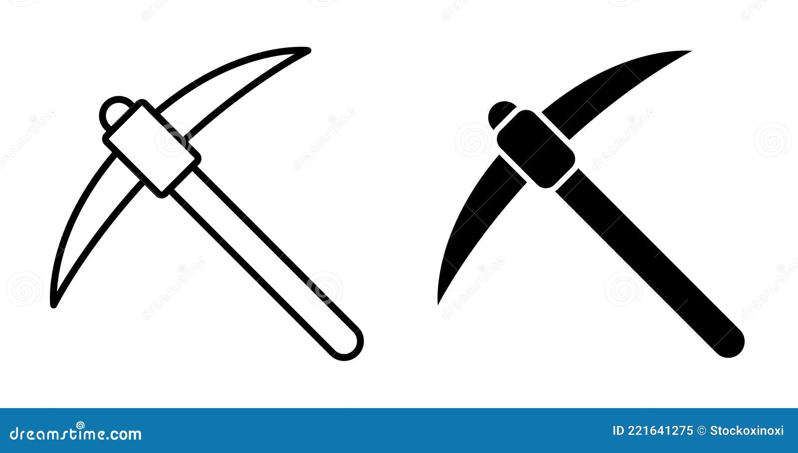 Mining Tool Miner Pickaxe Vector Icon Stock Vector - Illustration of ...