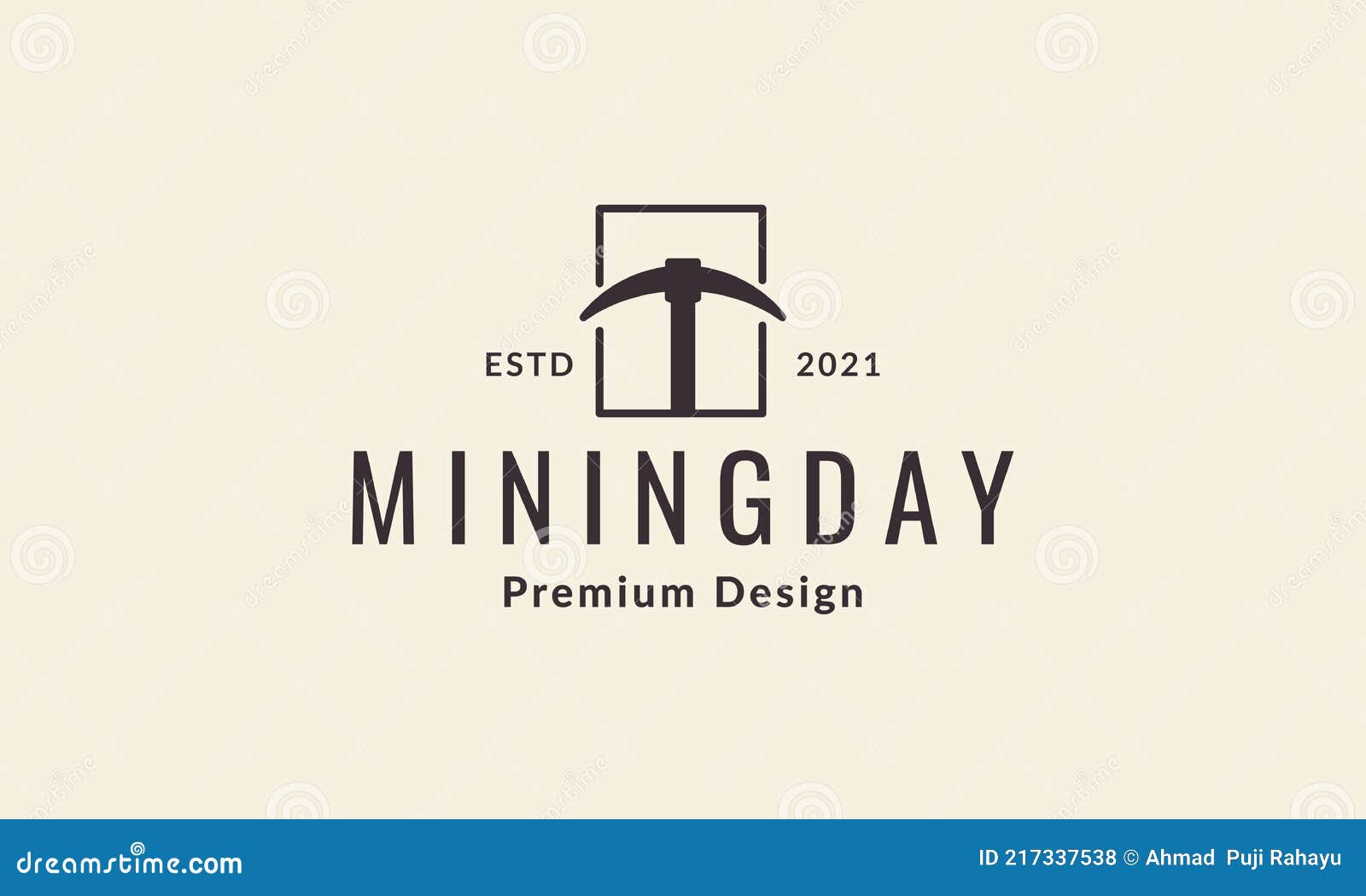 Mining Tools Square Logo Vector Symbol Icon Design Graphic Illustration ...