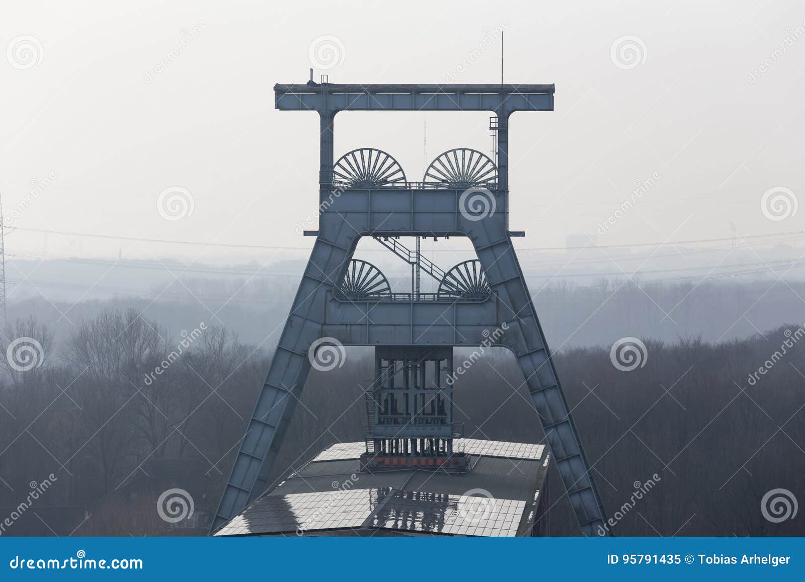 Mining Tower Ruhrgebiet Germany Stock Image - Image of elektric, mining ...