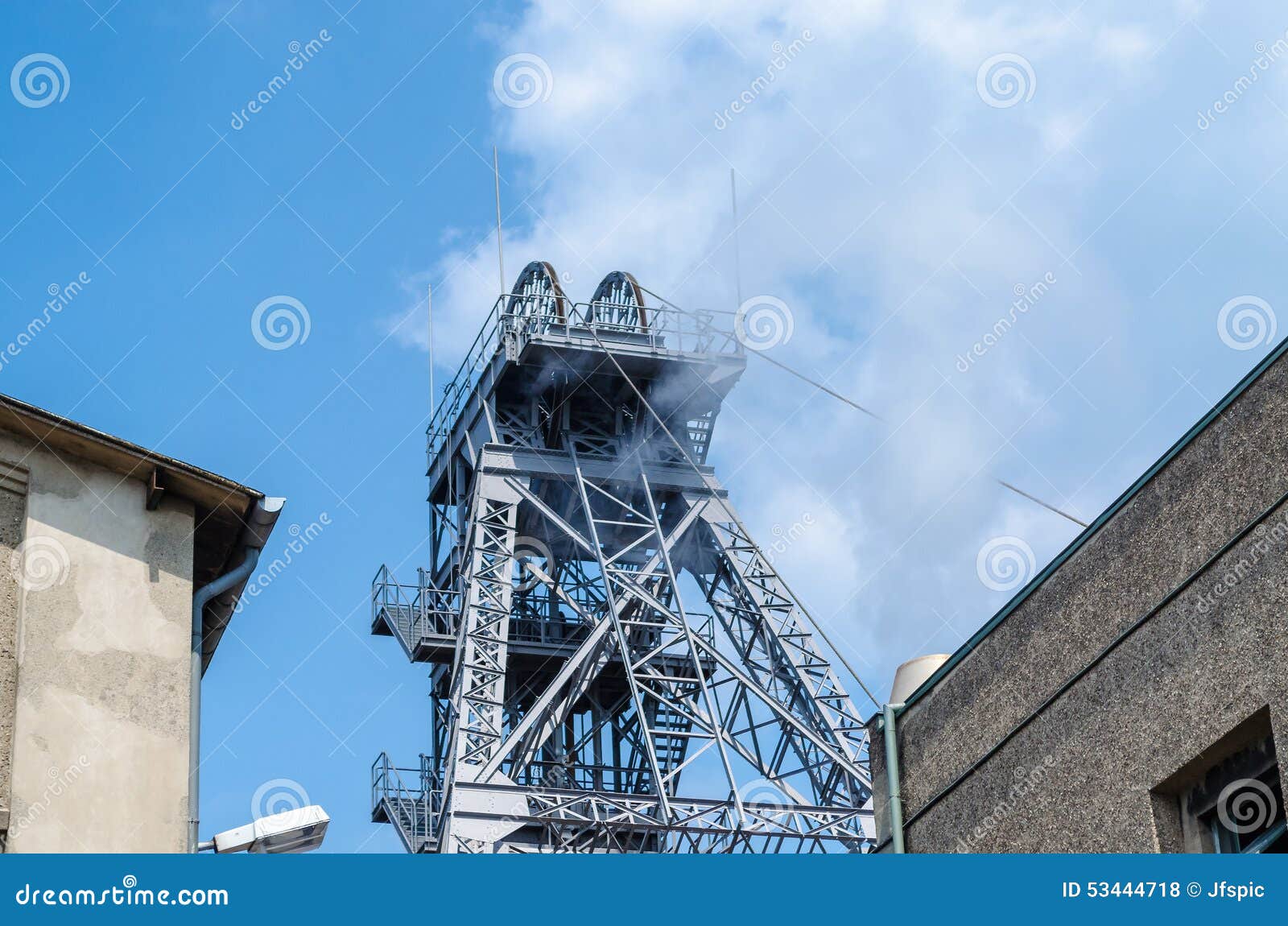 Mining Tower stock photo. Image of heavy, scaffolding - 53444718
