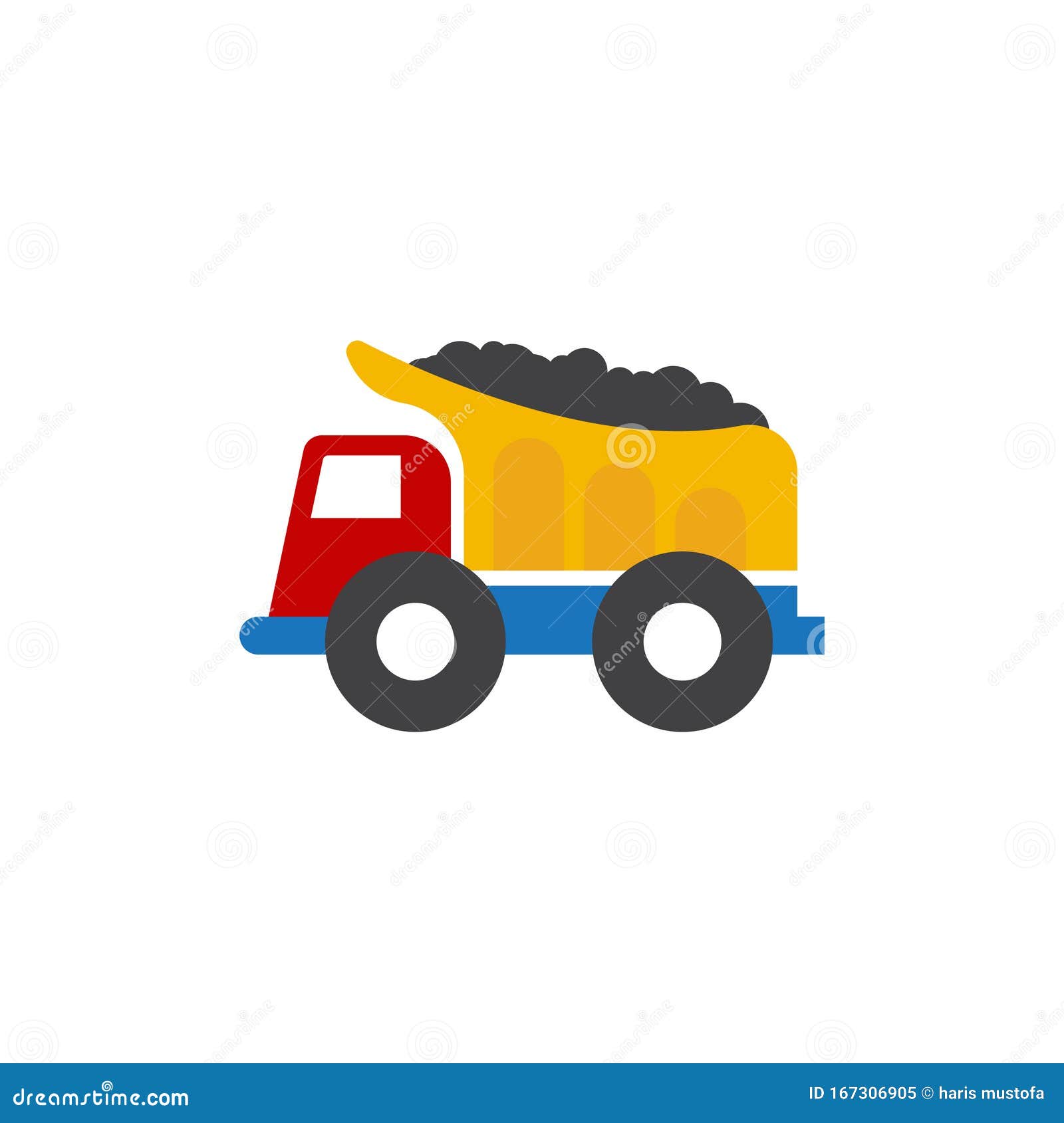 Mining Truck Icon Design Template Vector Isolated Stock Vector ...