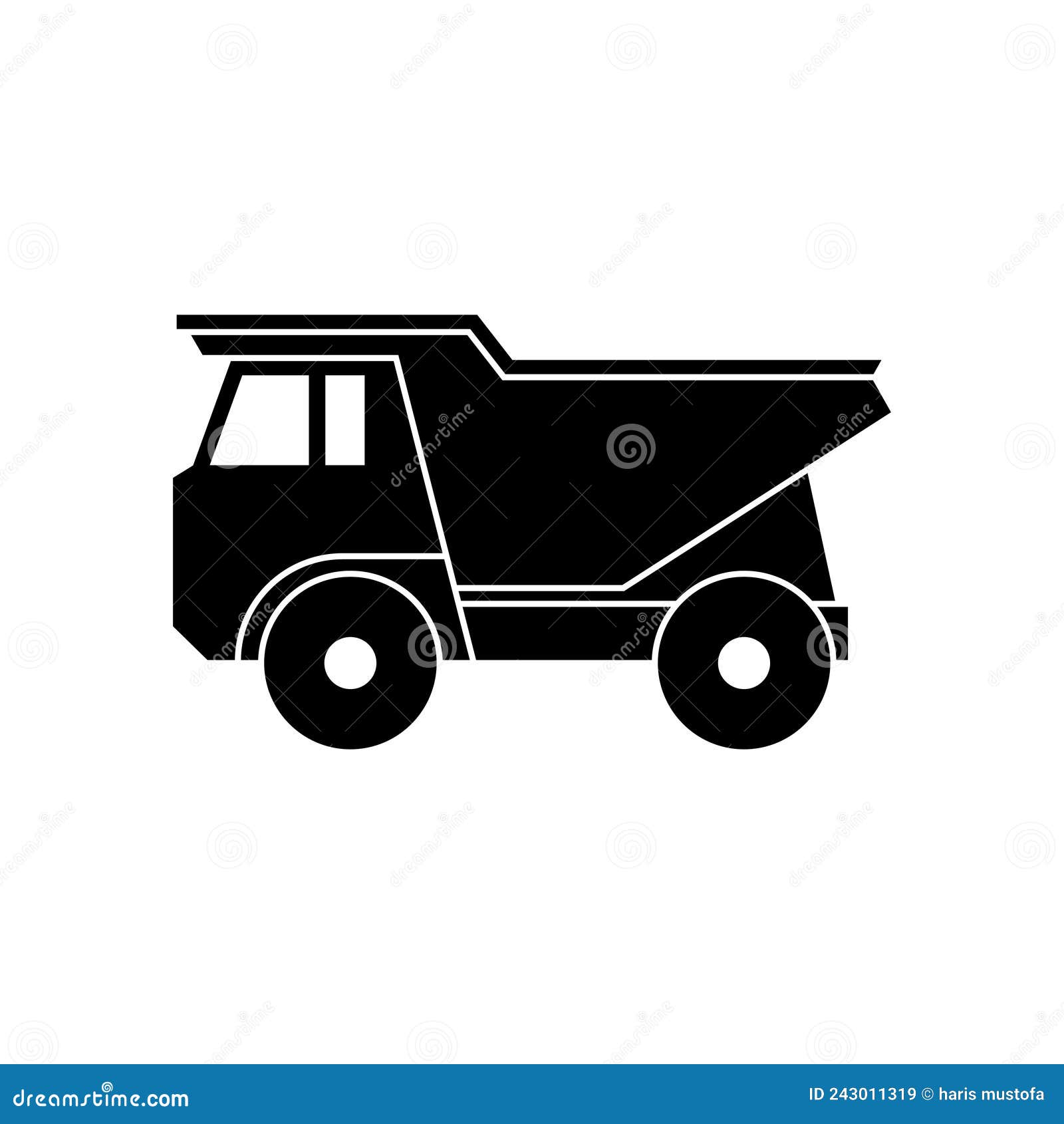 Mining Truck Icon Design Template Vector Isolated Illustration Stock ...