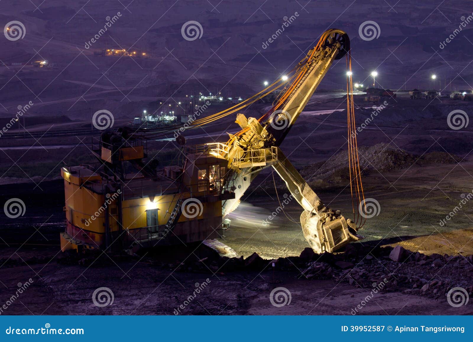 Mining truck working stock image. Image of mineral, machine - 39952587