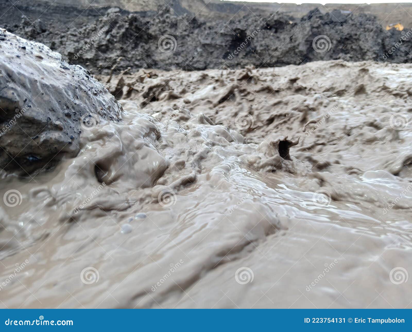 Mining Water eruption stock image. Image of mining, erup - 223754131