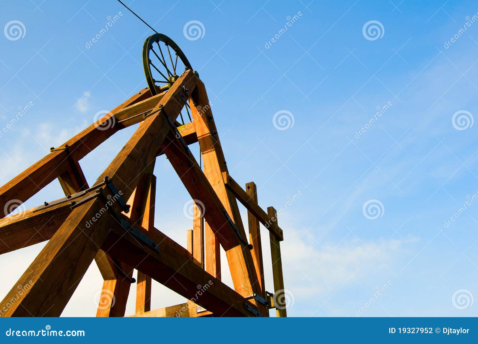 Mining wheel stock photo. Image of construction, blue - 19327952