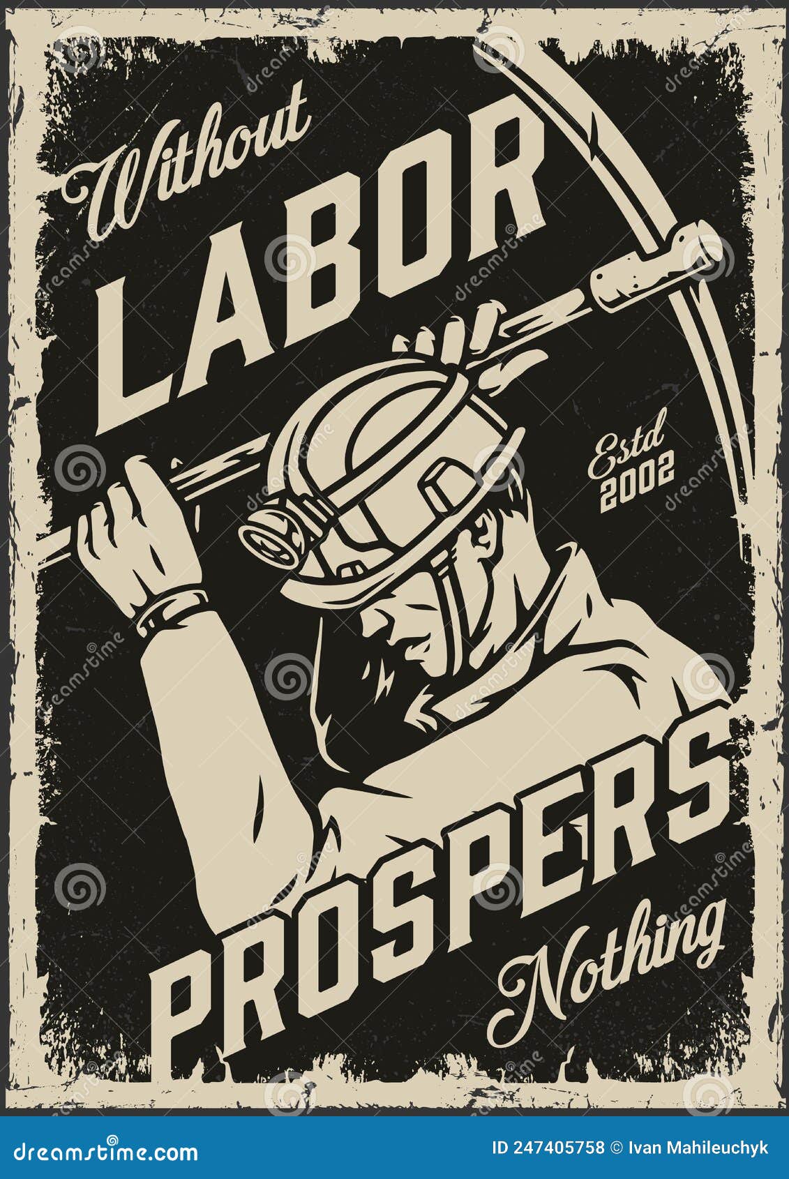 Mining Worker Cartoon Vector Illustration | CartoonDealer.com #128549716