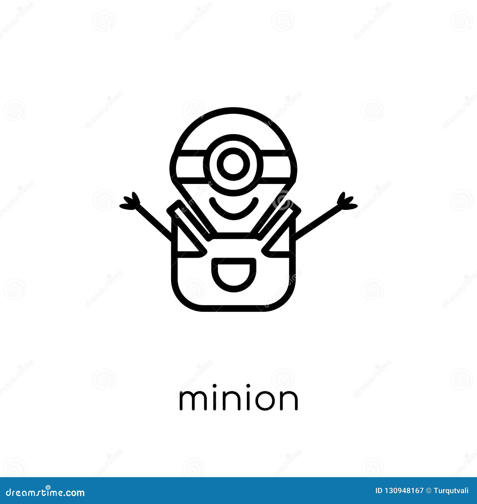 Minions Line Art Cartoon Vector | CartoonDealer.com #132672001