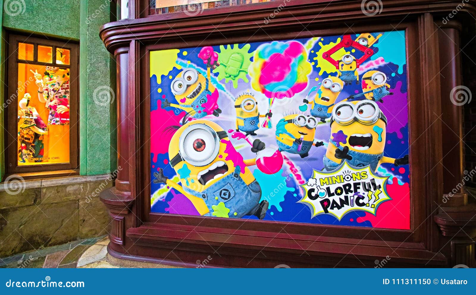 The Minion Park Welcome Board Editorial Image | CartoonDealer.com ...