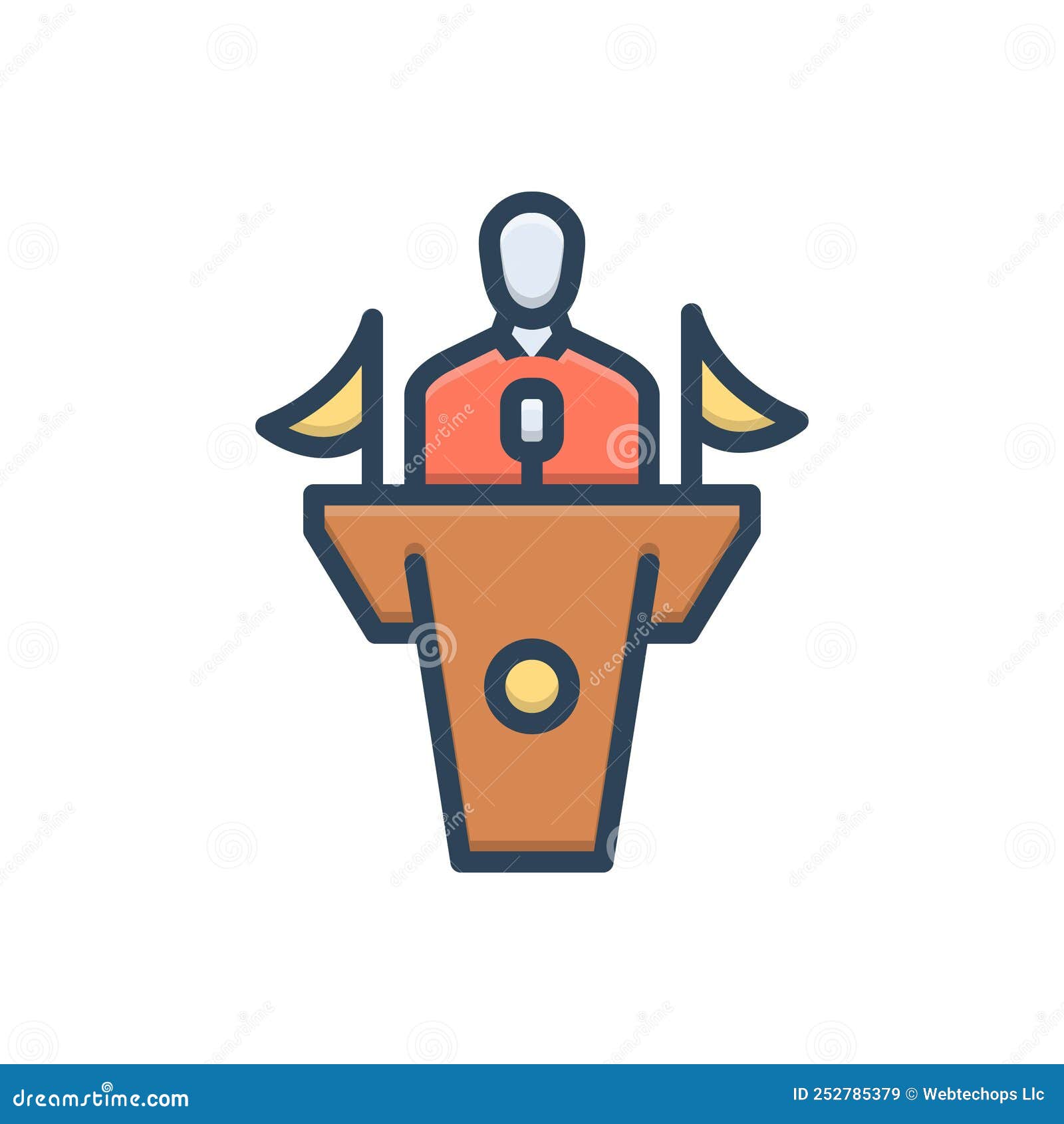 Color Illustration Icon for Minister, Undersecretary and Adviser Stock ...