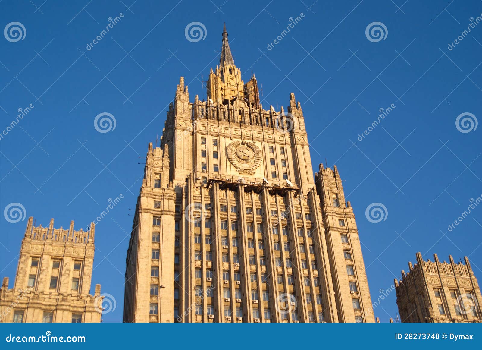 Ministry of Foreign Affairs Building in Moscow Stock Photo - Image of ...