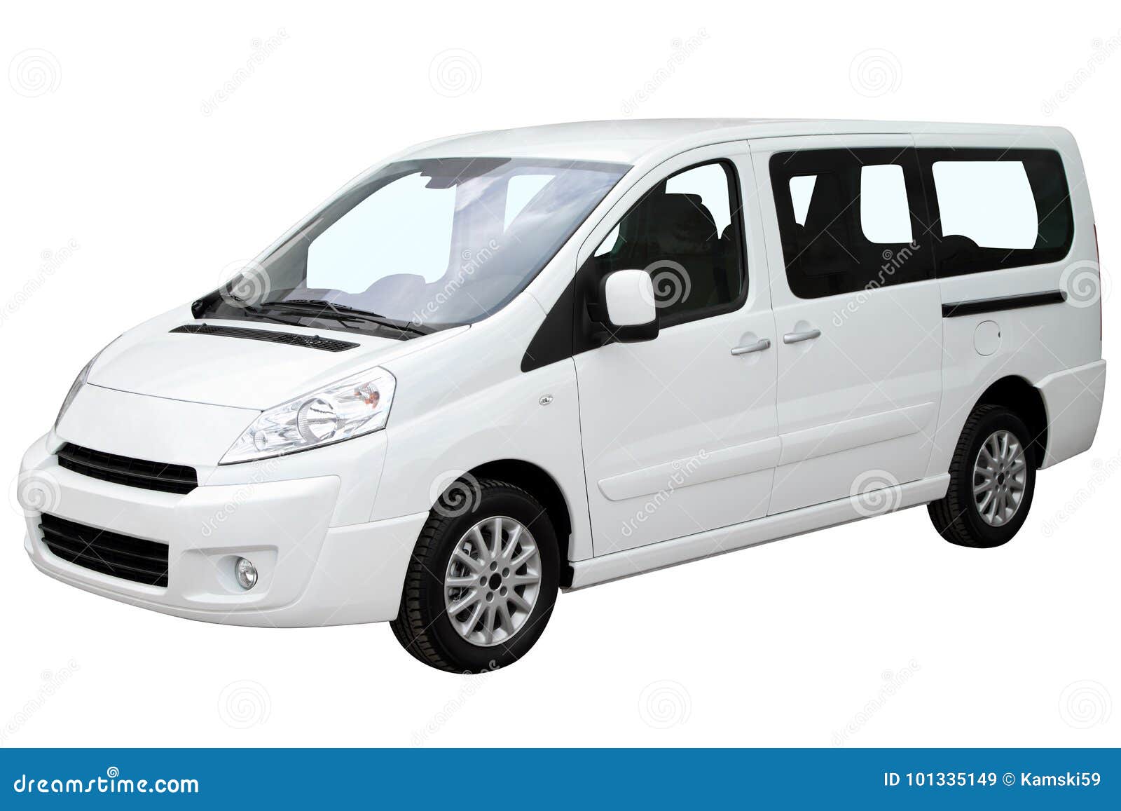Minivan blanco moderno imagen de archivo. Imagen de monovolumen - 101335149