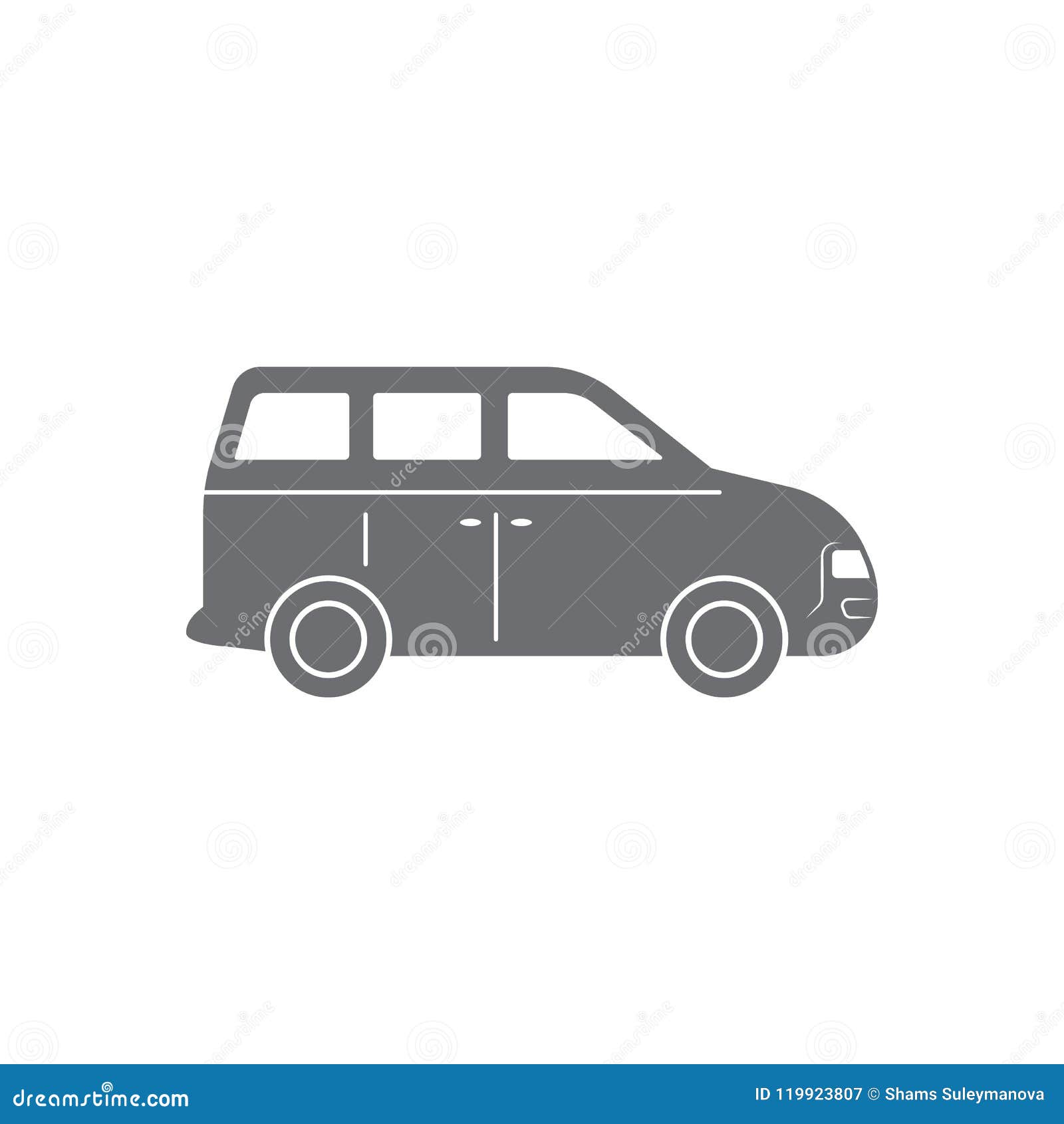 Minivan Icon. Simple Element Illustration. Minivan Symbol Design from ...