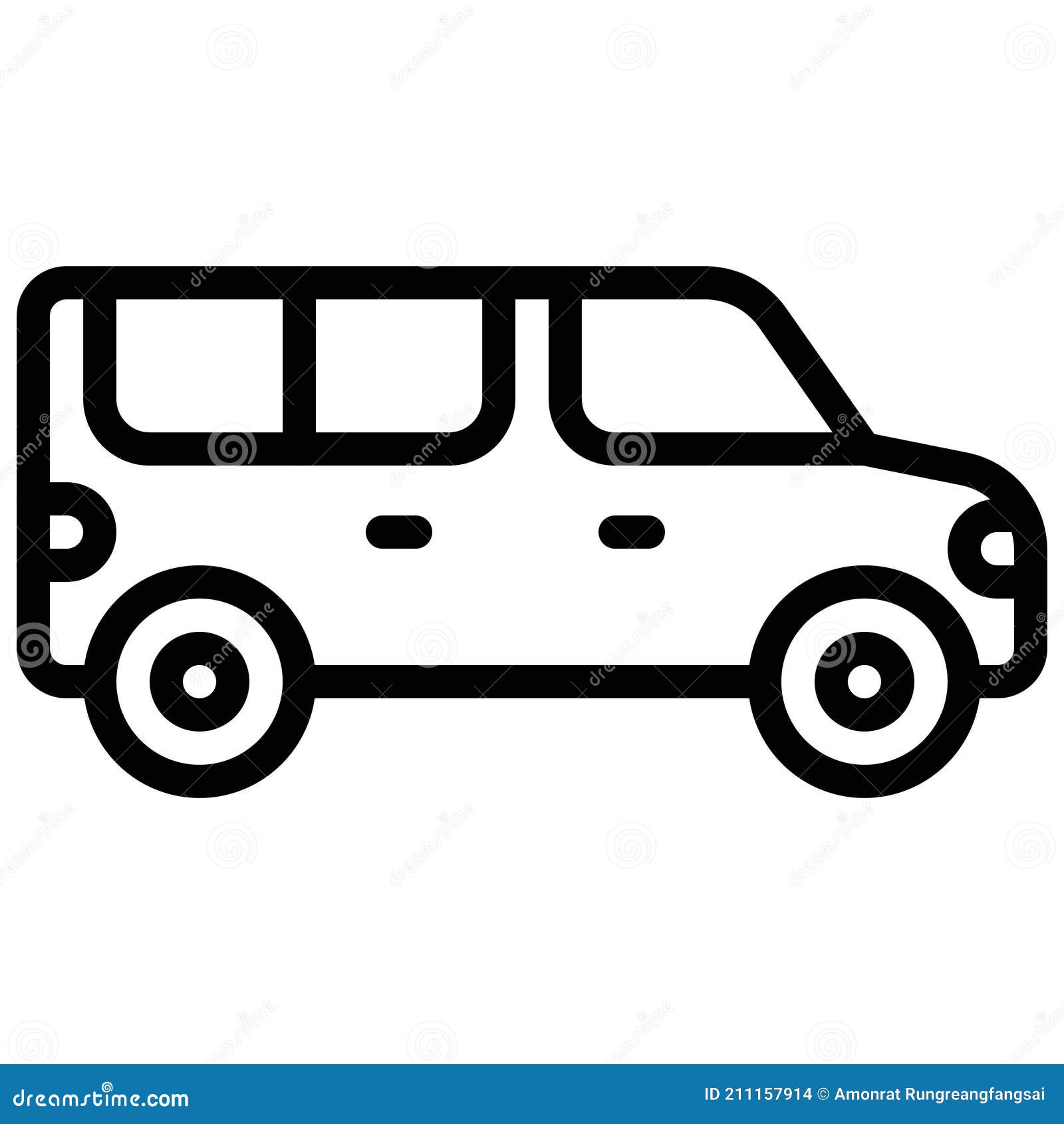 Minivan Icon, Transportation Related Vector Stock Vector - Illustration ...