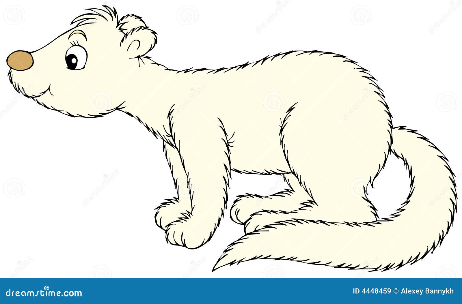 Mink stock vector. Illustration of color, forest, isolated - 4448459