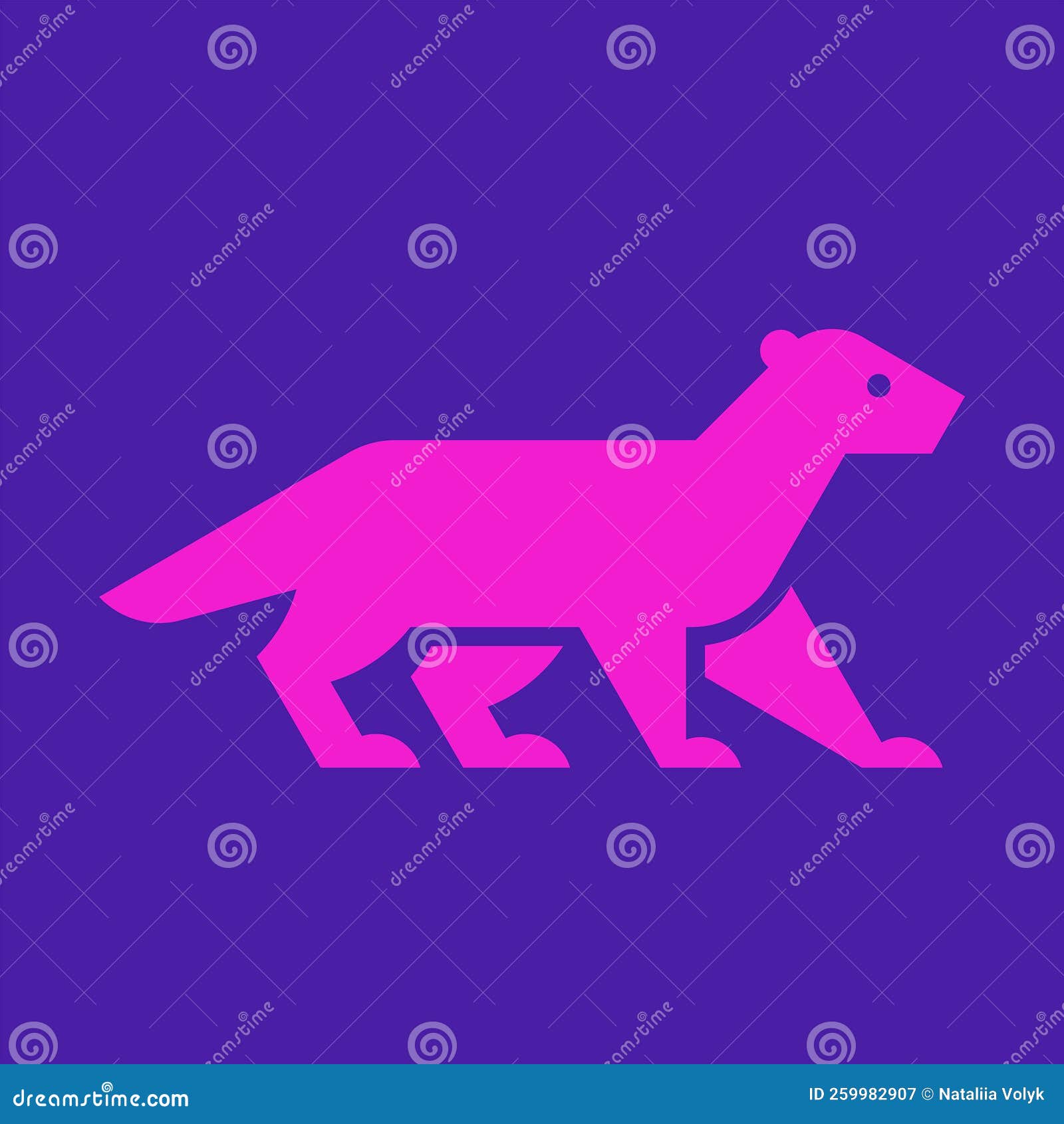 Mink Logo stock vector. Illustration of icon, nature - 259982907