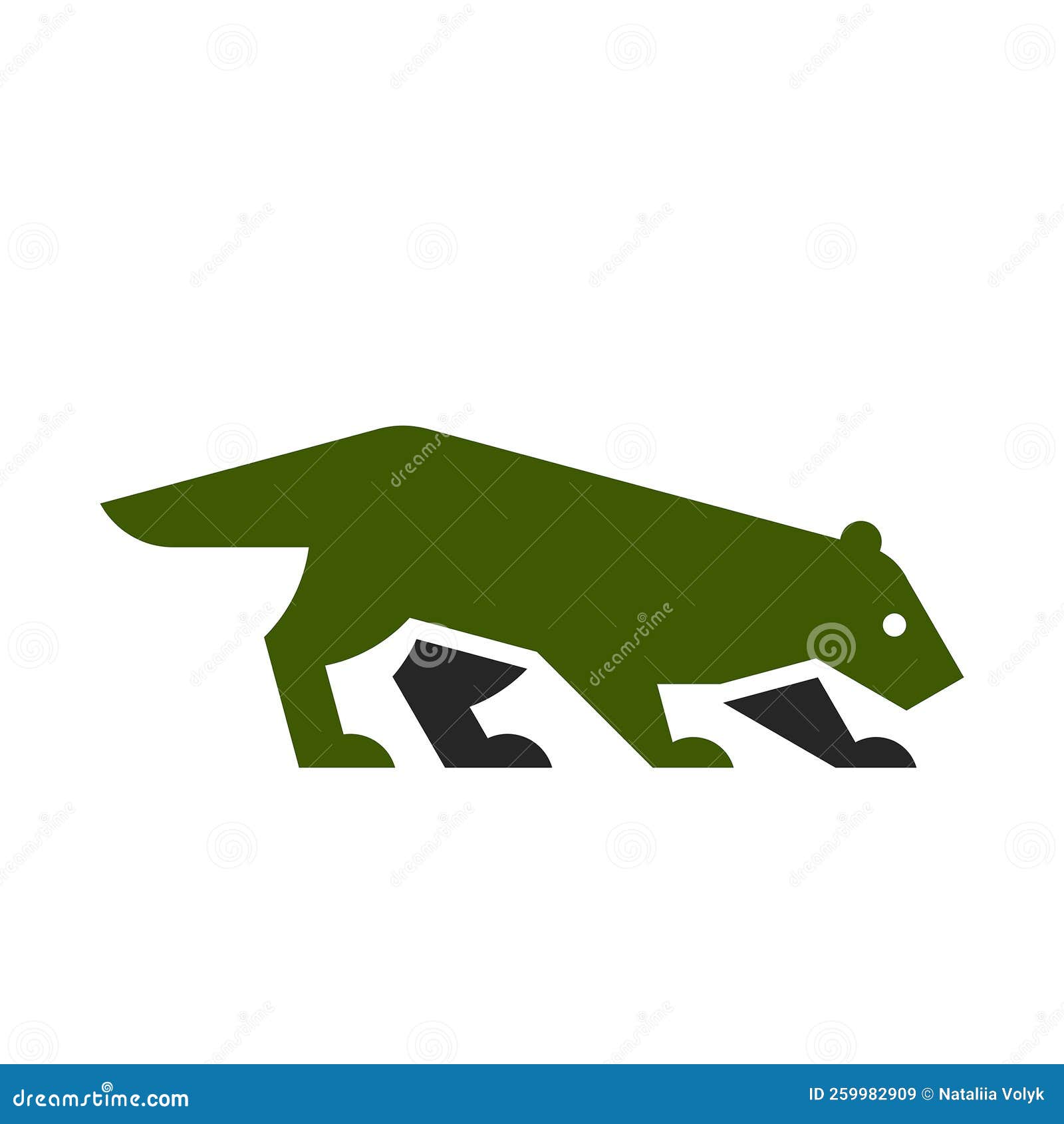 Mink Logo stock vector. Illustration of icon, white - 259982909