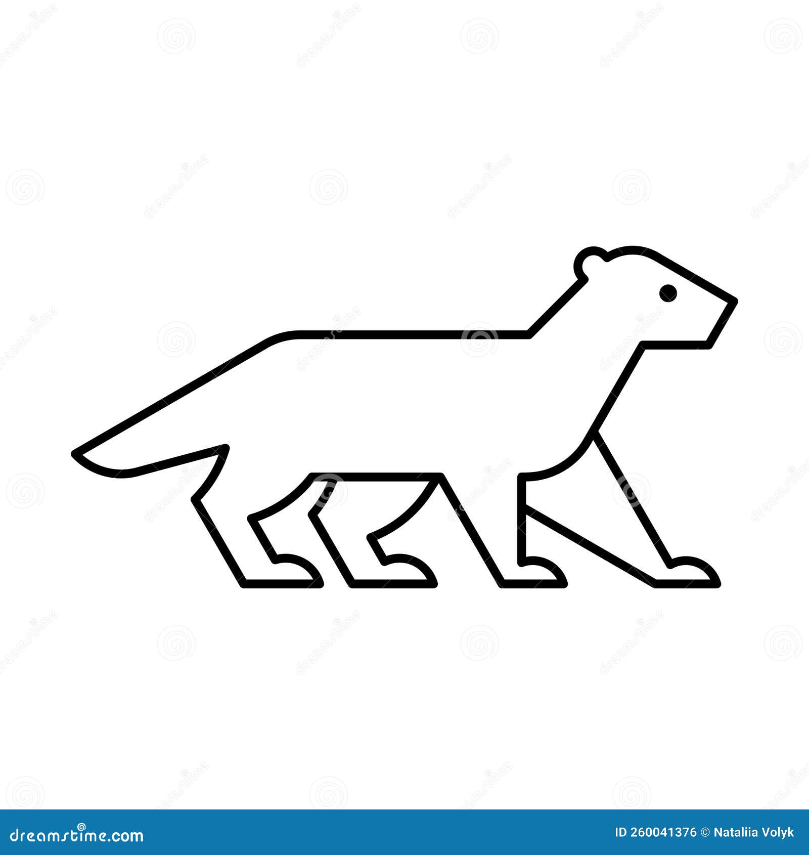 Mink Logo stock vector. Illustration of fluffy, icon - 260041376