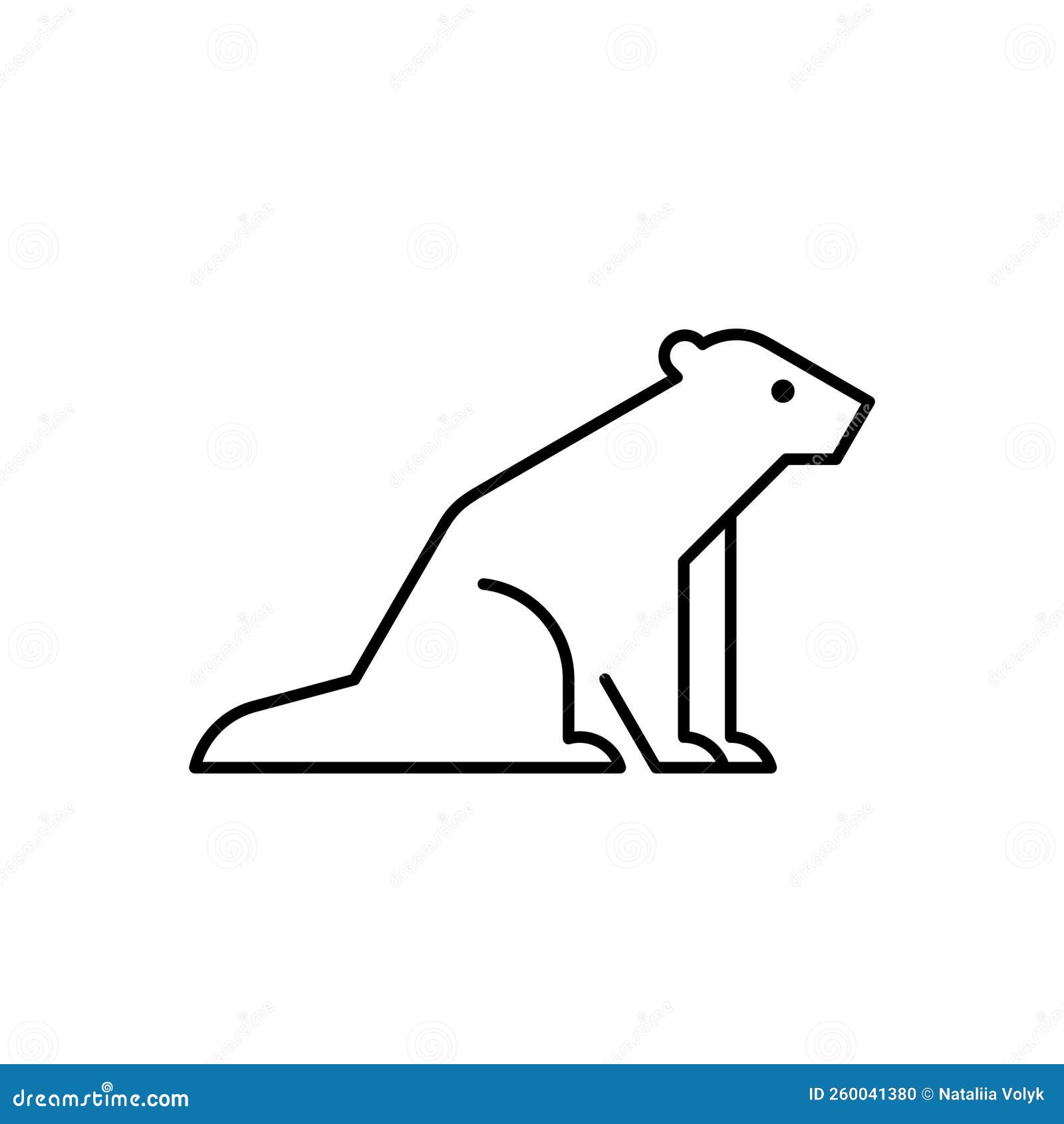 Mink Logo. Icon design stock vector. Illustration of water - 260041380