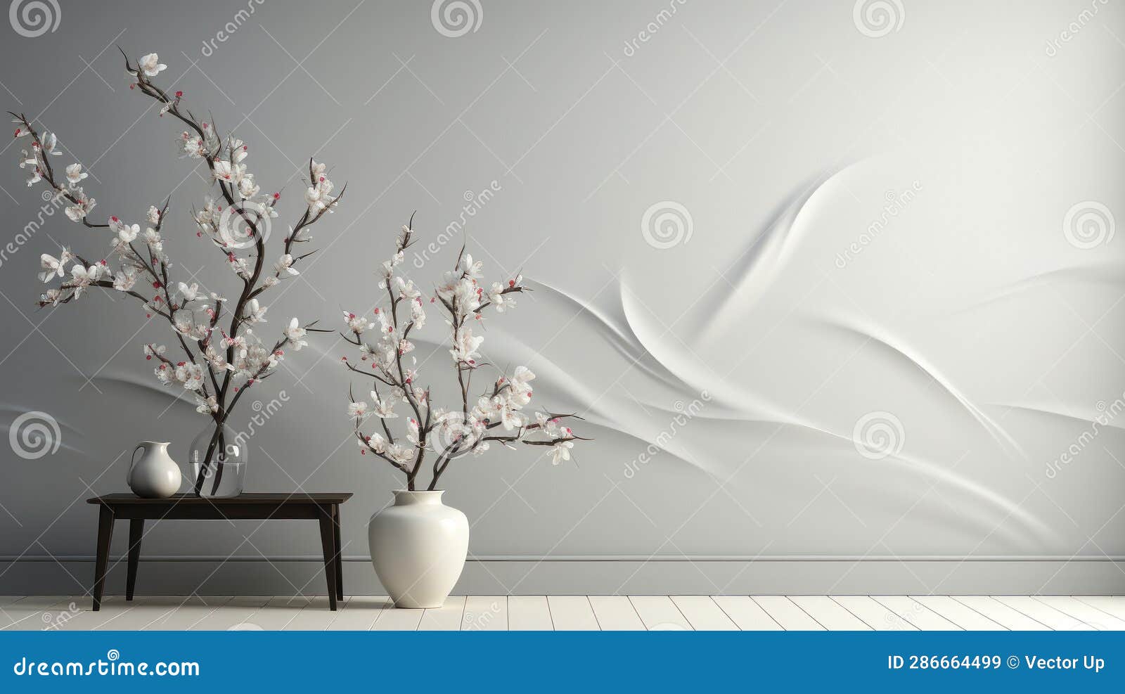 Minmalistic White Japanese Background Texture. Generative AI. Stock ...