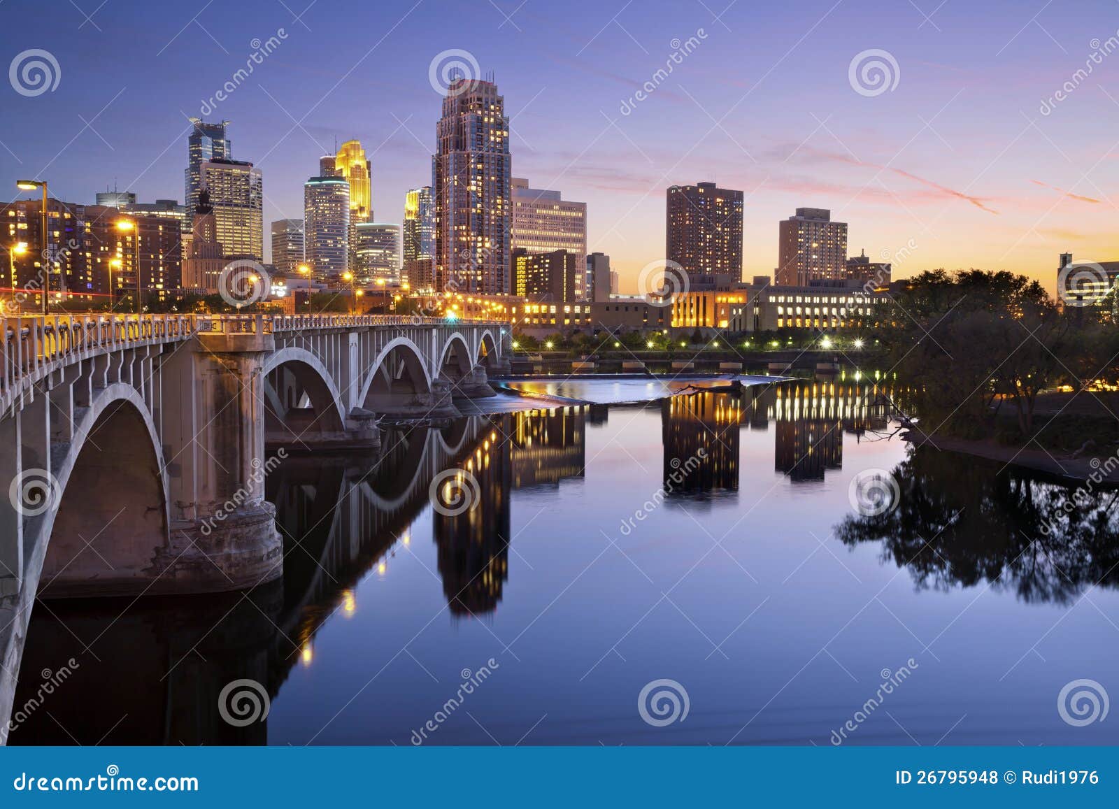 Minneapolis. stock photo. Image of built, skyline, minnesota - 26795948