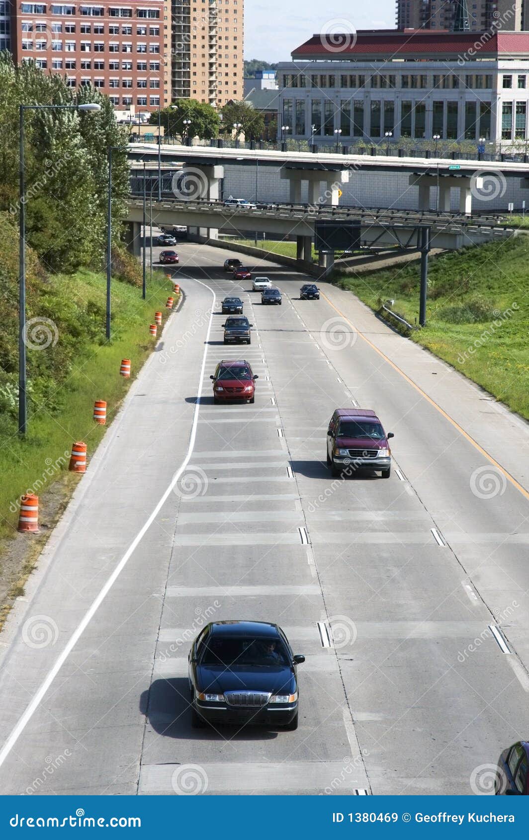 Minnesota Highway Wide stock image. Image of highway, commute - 1380469