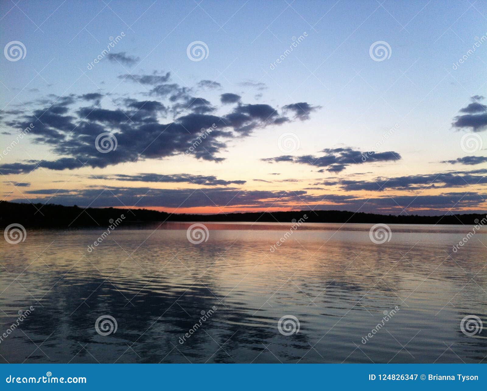 Lake sunset stock image. Image of clouds, sunset, minnesota - 124826347