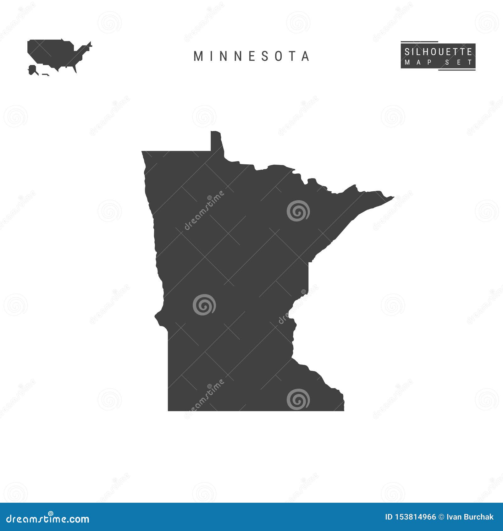 Detailed Minnesota Physical Map With Labeling. Vector Illustration ...
