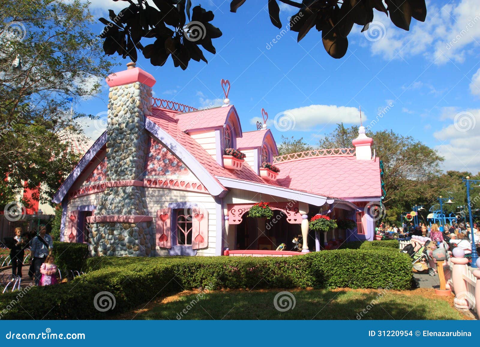 Minnie Mouse-huis redactionele stock afbeelding. Image of muis - 31220954