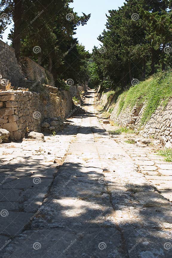 Minoan path stock image. Image of mythology, entrance, road - 168717