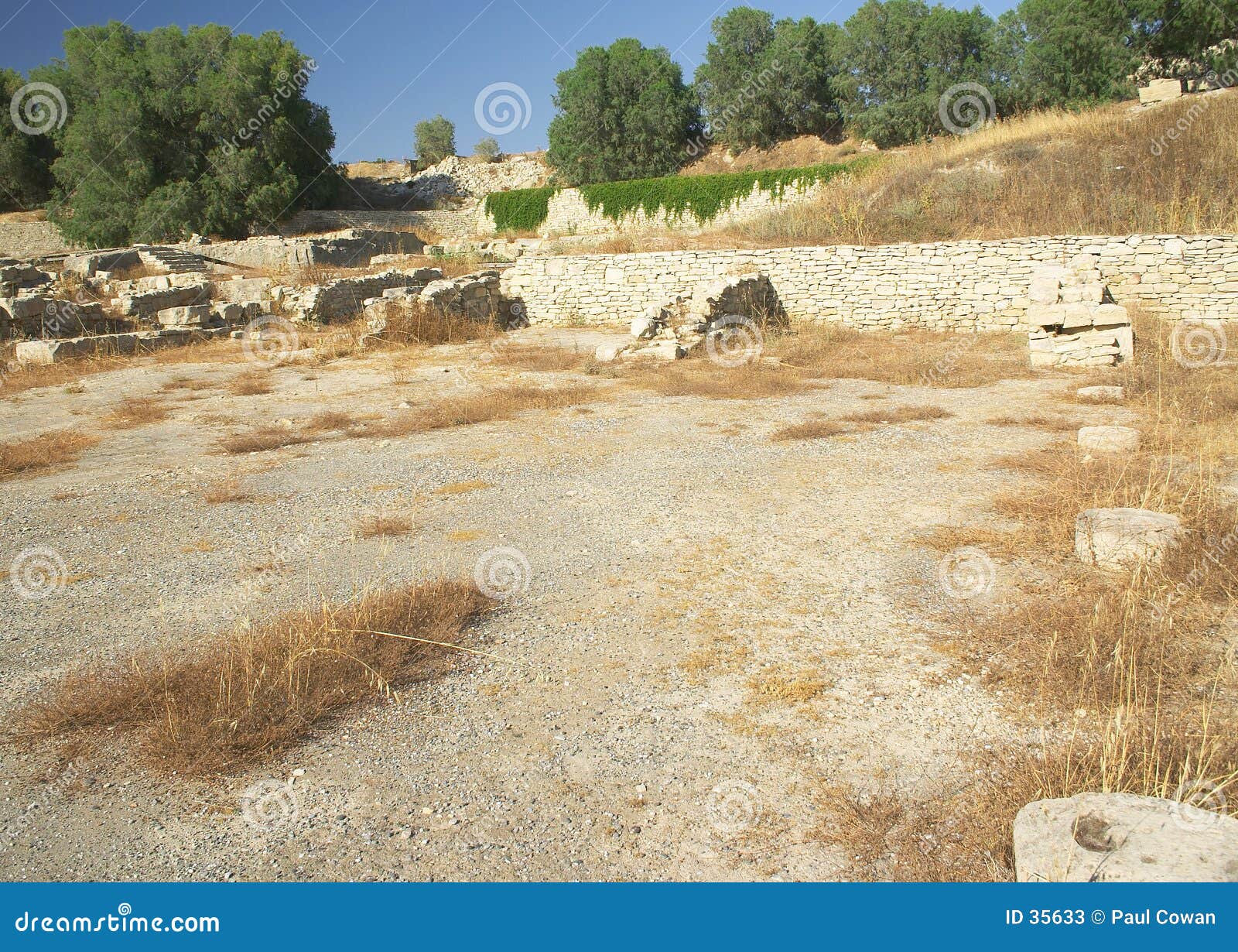 Minoan/Roman Harbour, Kommos Stock Image - Image of greek, pillar: 35633