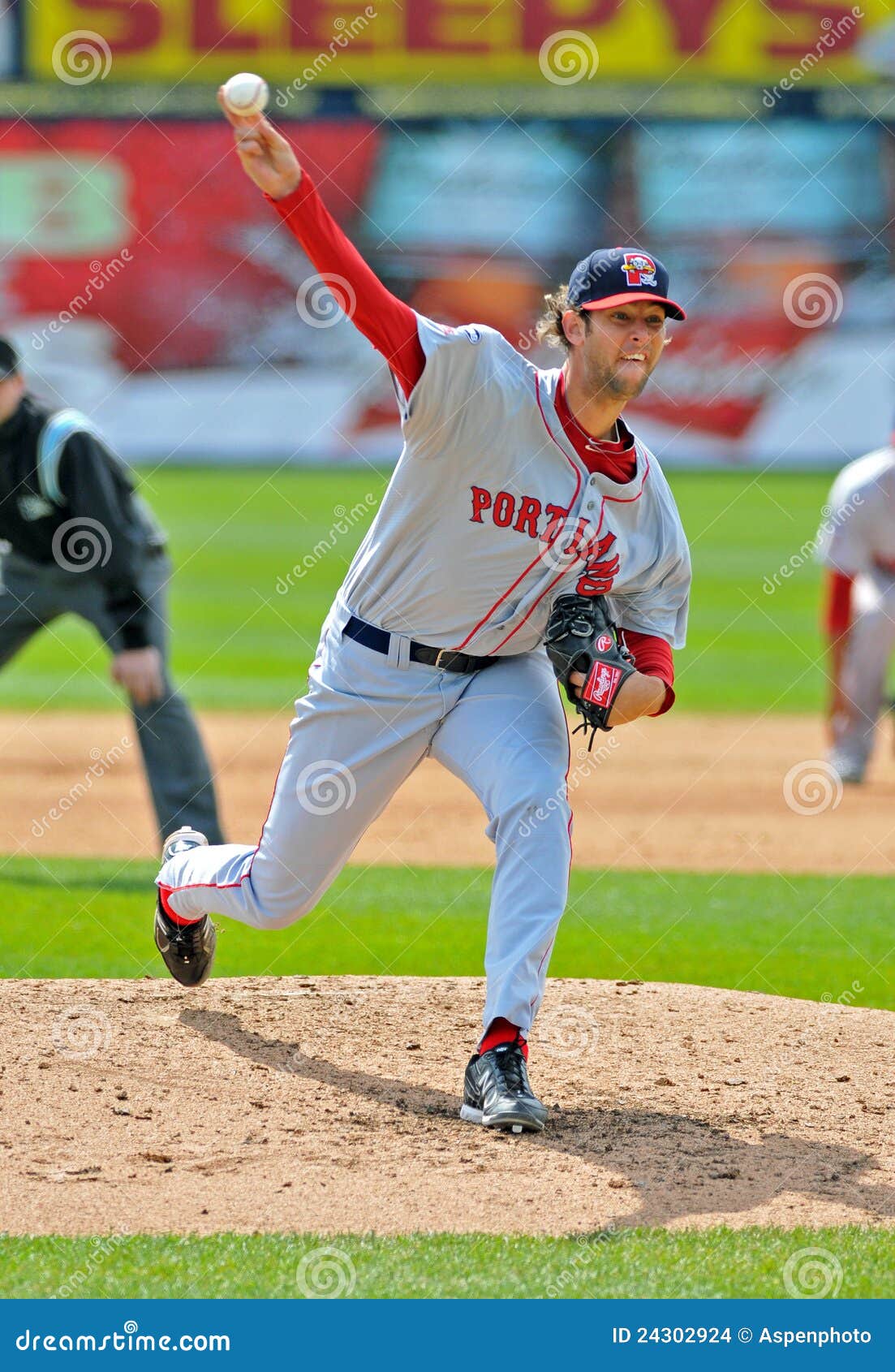 Minor League Baseball Pitcher - Delivery Editorial Stock Image - Image ...