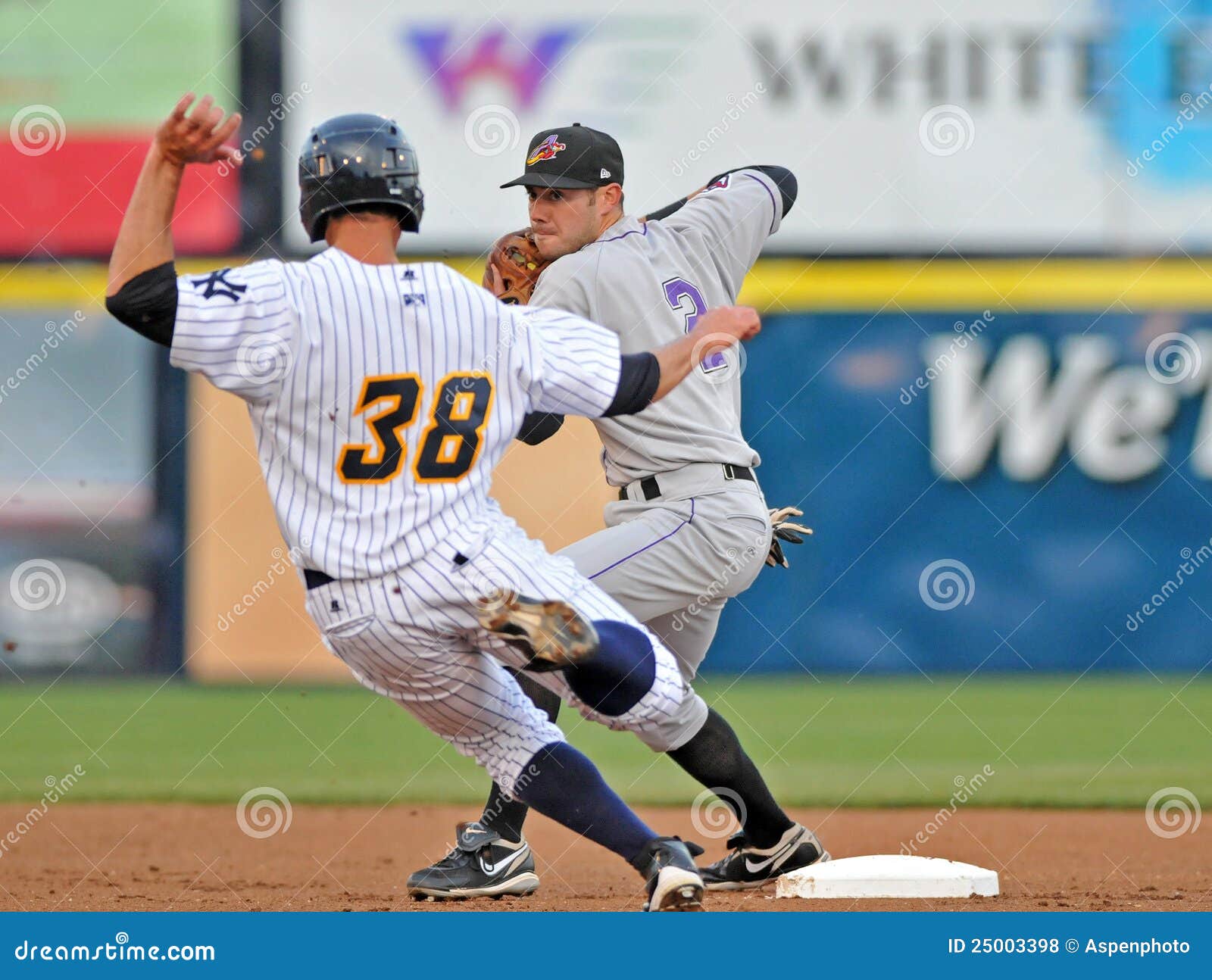 Minor League Baseball - Turning Two Editorial Stock Photo - Image of ...