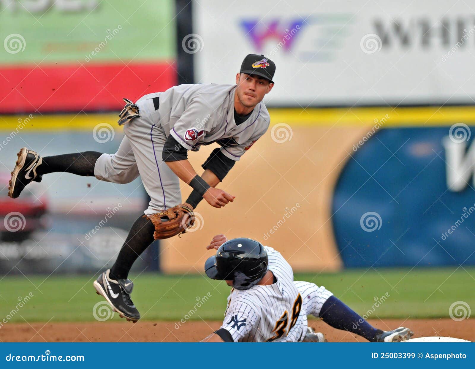 Minor League Baseball - Turning Two Editorial Stock Image - Image of ...