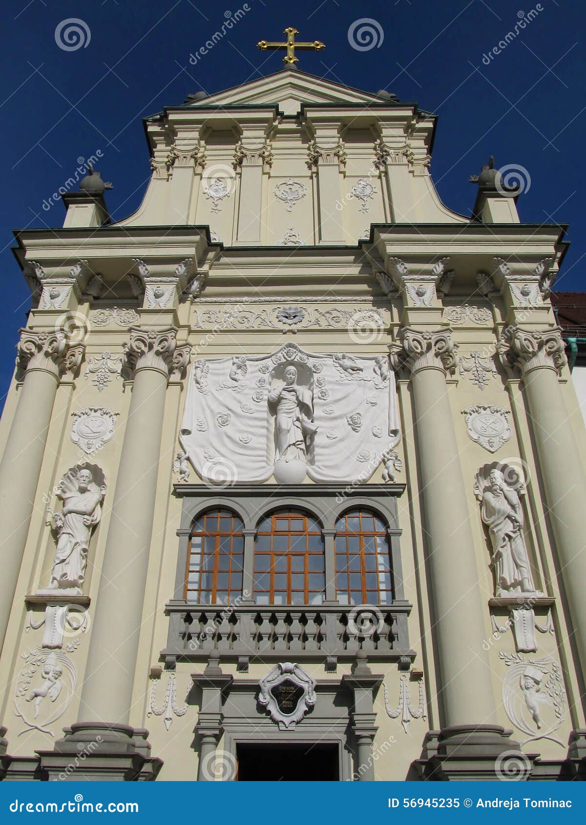 Minorite Monastery, Ptuj, Slovenia Stock Image - Image of facade ...