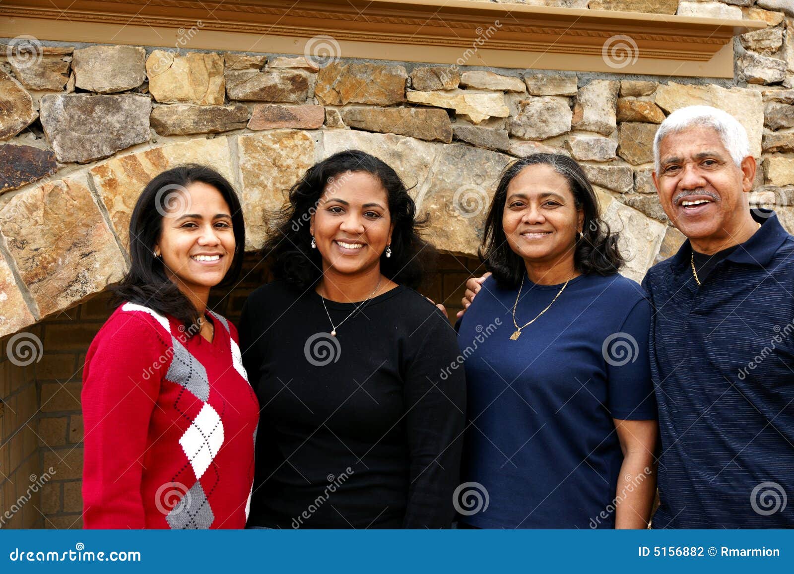 Minority Family stock photo. Image of fireplace, minority - 5156882