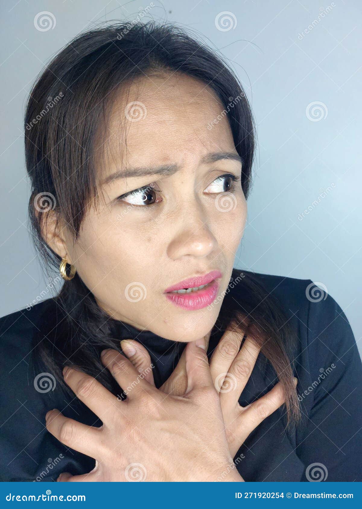 A Minority Female and Fear Isolated Stock Photo - Image of philippines ...